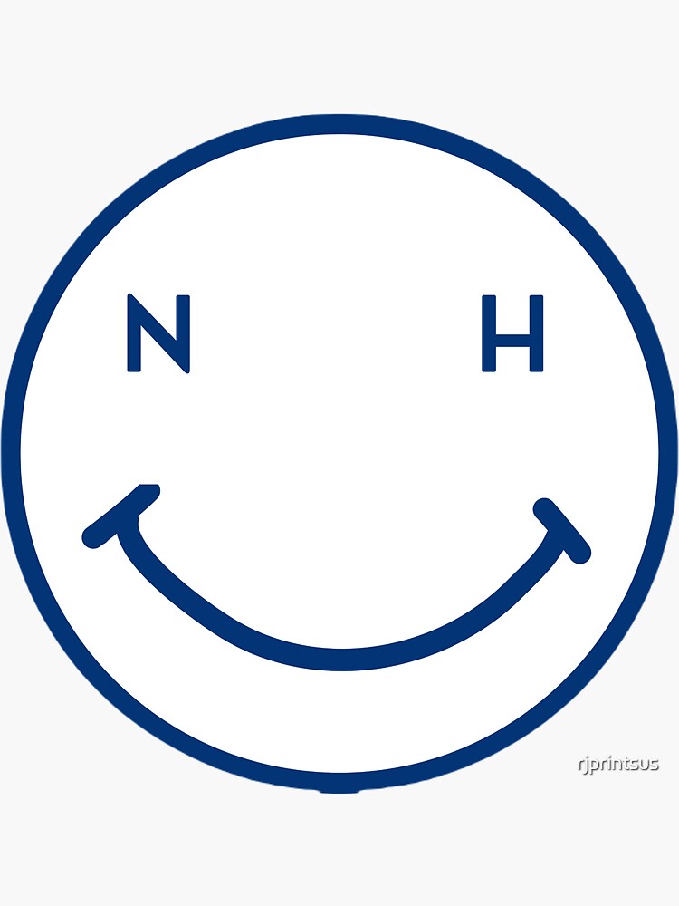 "UNH Smiley Face" Sticker for Sale by rjprintsus | Redbubble
