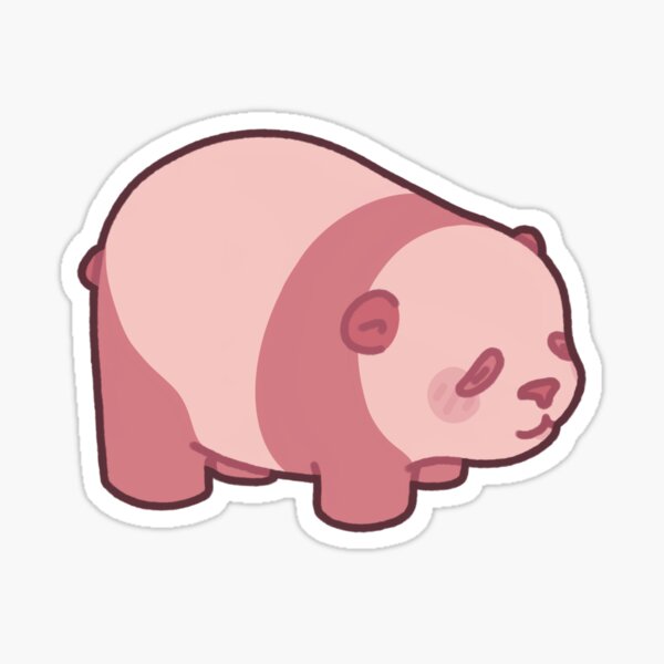 "Pastel Strawberry Panda" Sticker for Sale by artofcasper | Redbubble