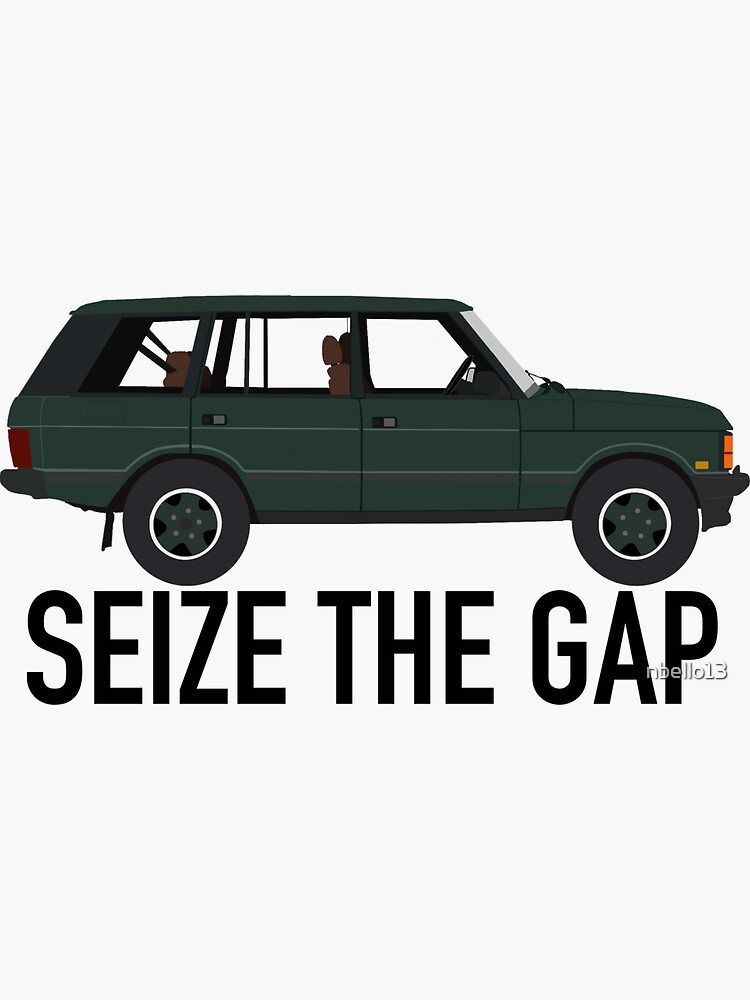 "Seize the gap" Sticker for Sale by nbello13 | Redbubble