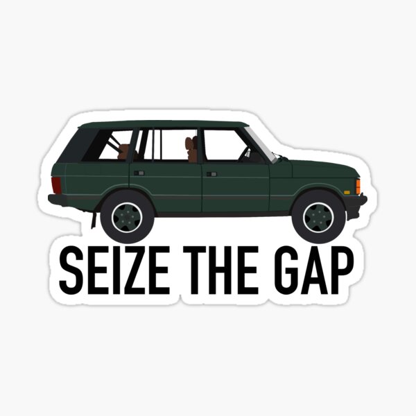 "Seize the gap" Sticker for Sale by nbello13 | Redbubble