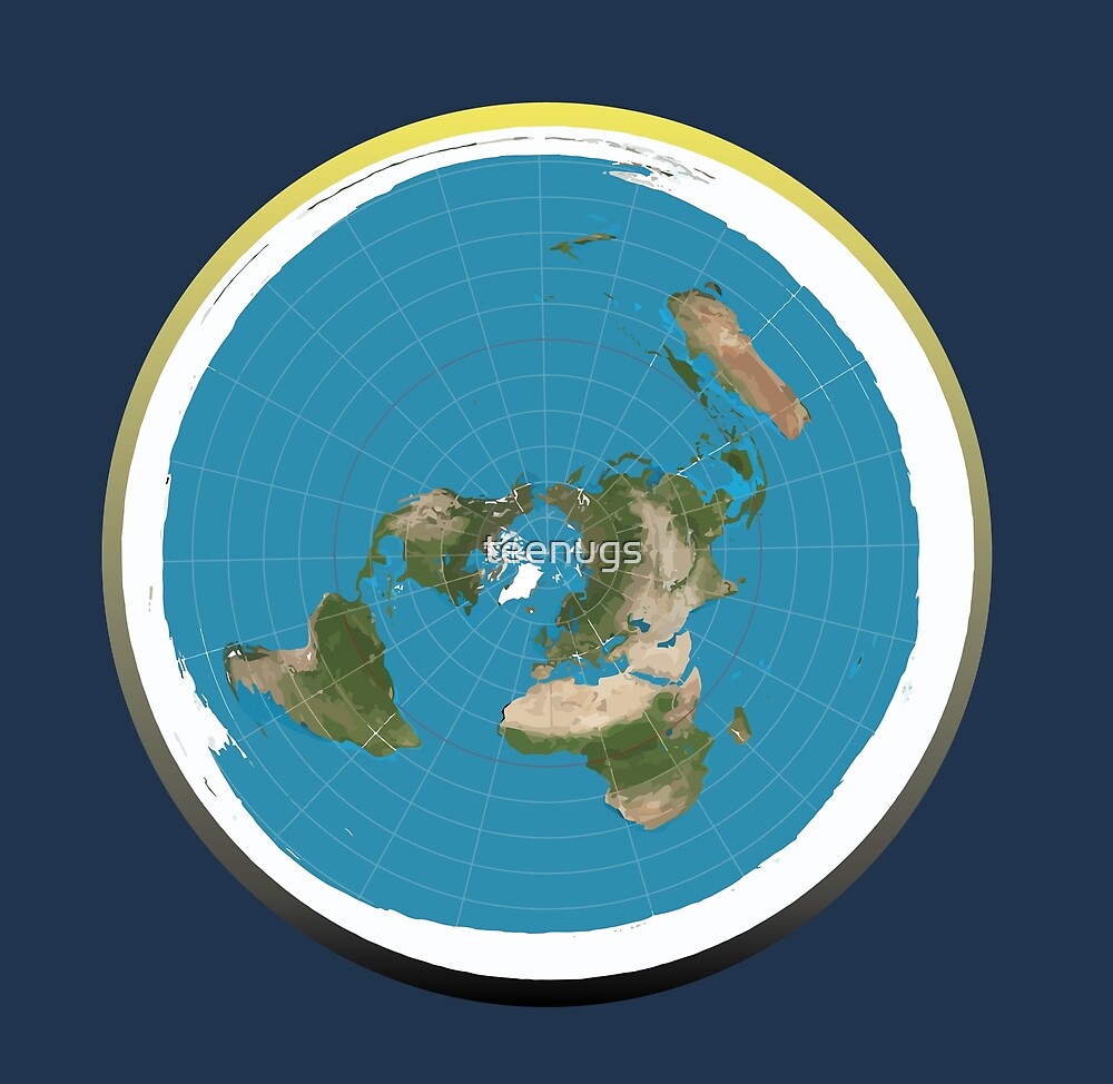 "Flat Earth With Firmament Day Night Cycle" by teenugs | Redbubble