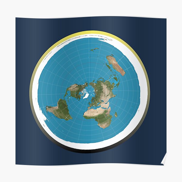 "Flat Earth With Firmament Day Night Cycle" Poster for Sale by teenugs ...
