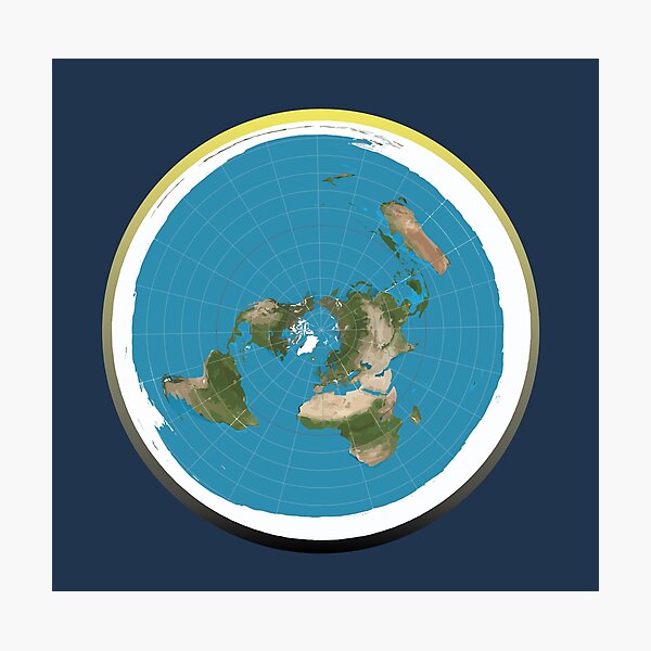 "Flat Earth With Firmament Day Night Cycle" Photographic Print for Sale ...