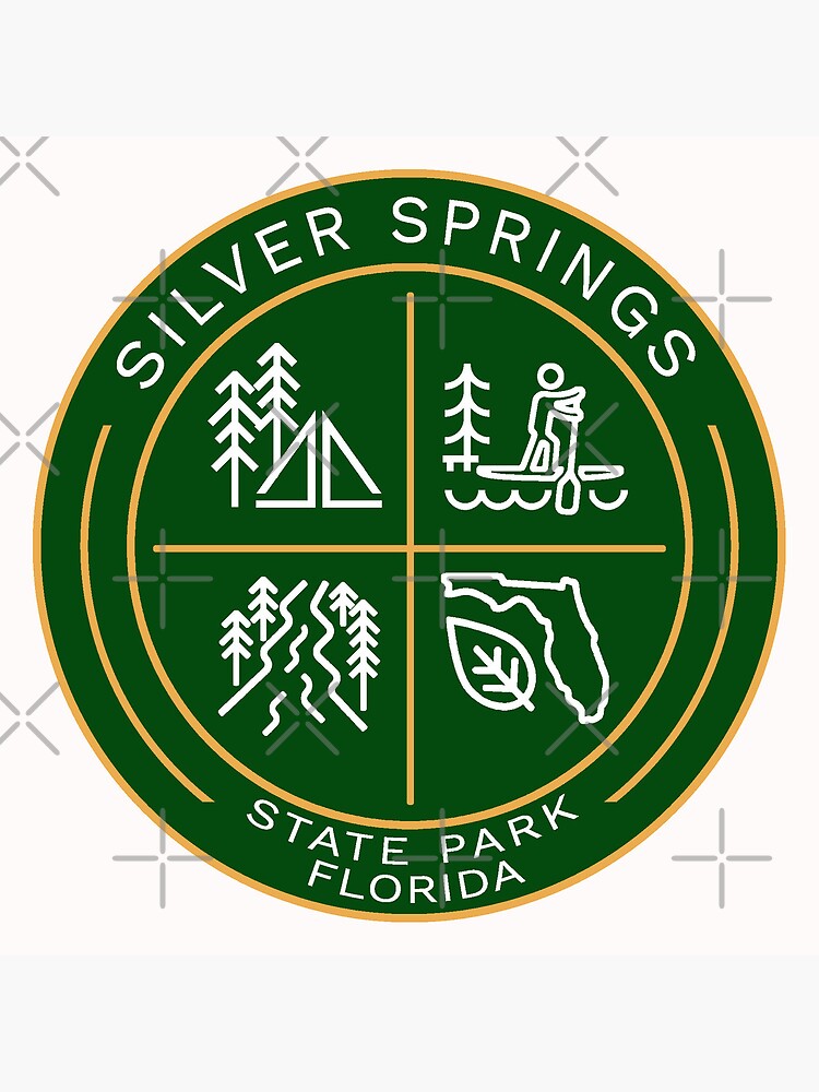 Impression photo « Logo héraldique du parc d'état de Silver Springs ...