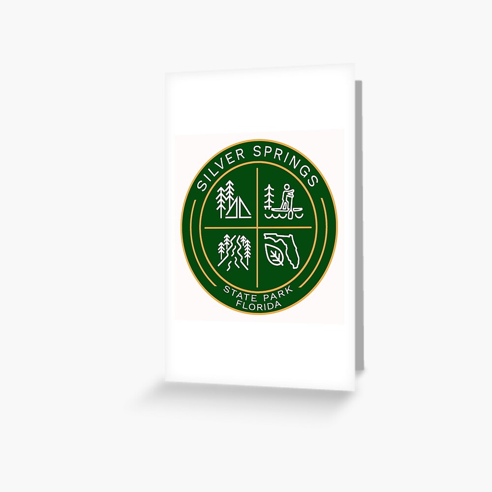 "Silver Springs State Park Heraldic Logo" Greeting Card for Sale by ...