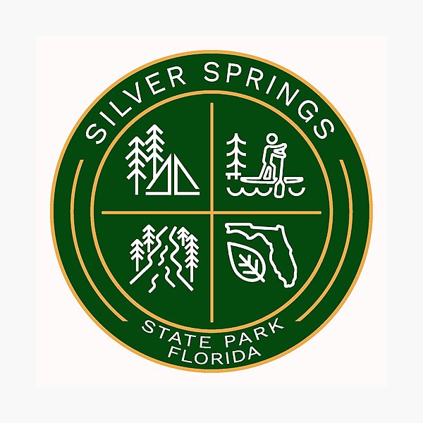 "Silver Springs State Park Heraldic Logo" Photographic Print for Sale ...