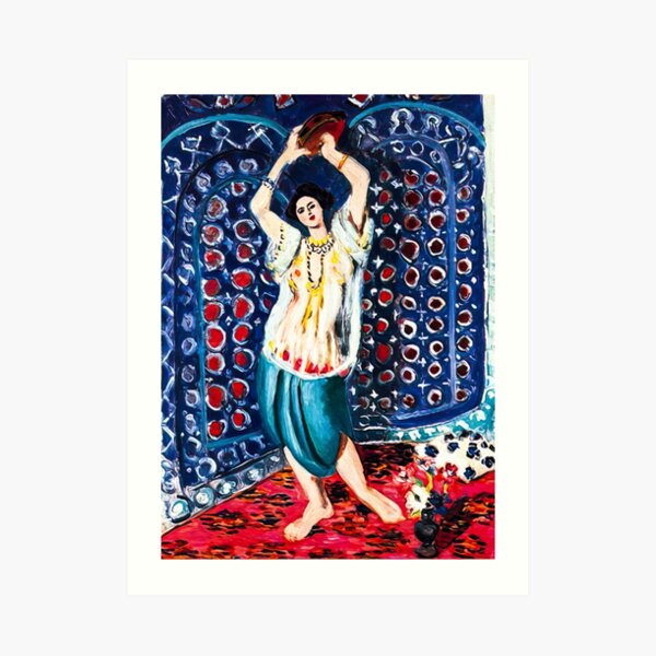 "Henri Matisse, odalisque au tambourin harmonie en bleu, 1926" Art Print for Sale by ...
