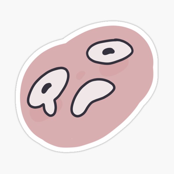 "Sad Blob" Sticker for Sale by graciehezel | Redbubble