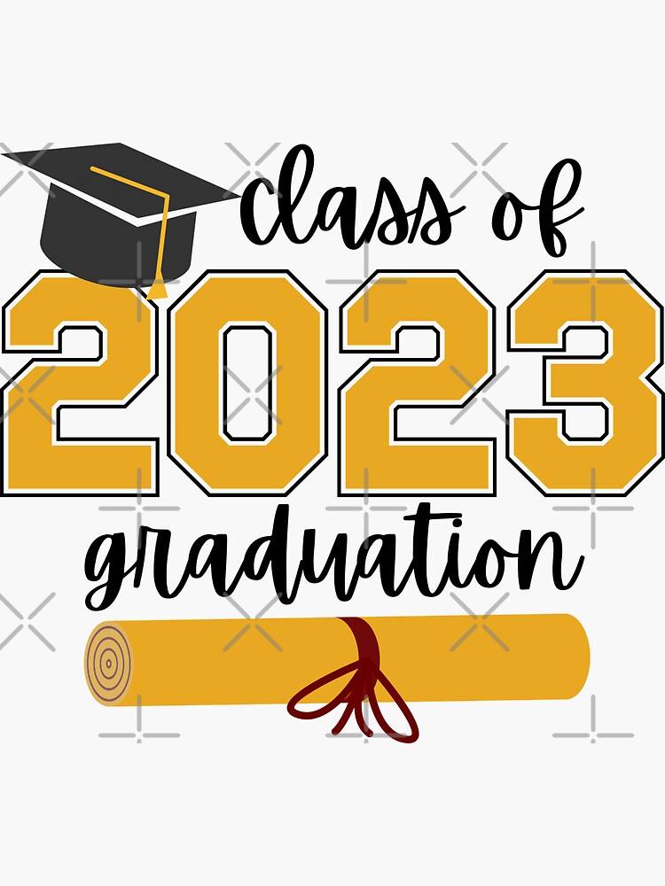 " Senior 2023" Sticker for Sale by BronikowskiART | Redbubble