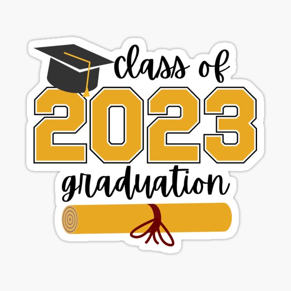 " Senior 2023" Sticker for Sale by BronikowskiART | Redbubble