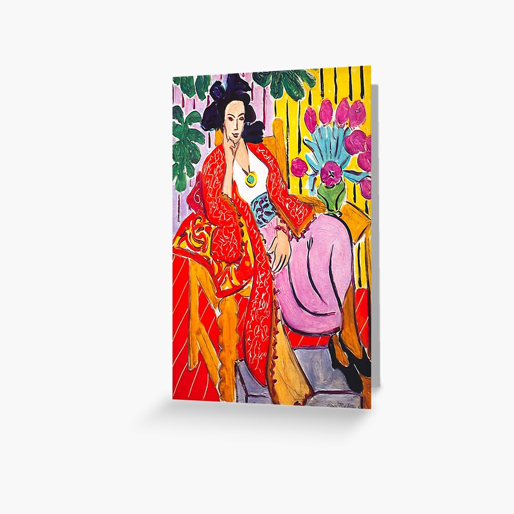 "Henri Matisse, odalisque in red jacket, 1937" Greeting Card for Sale ...