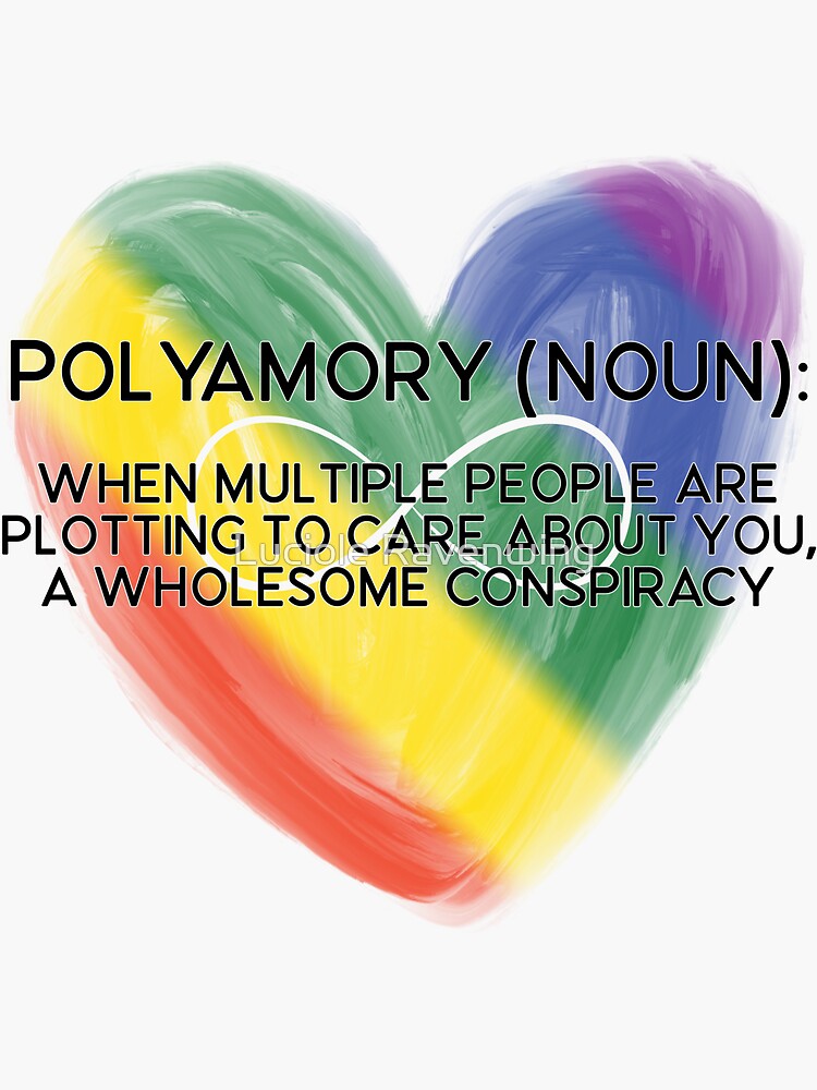 "Definition of Polyamory" Sticker for Sale by StaceyVaughn | Redbubble