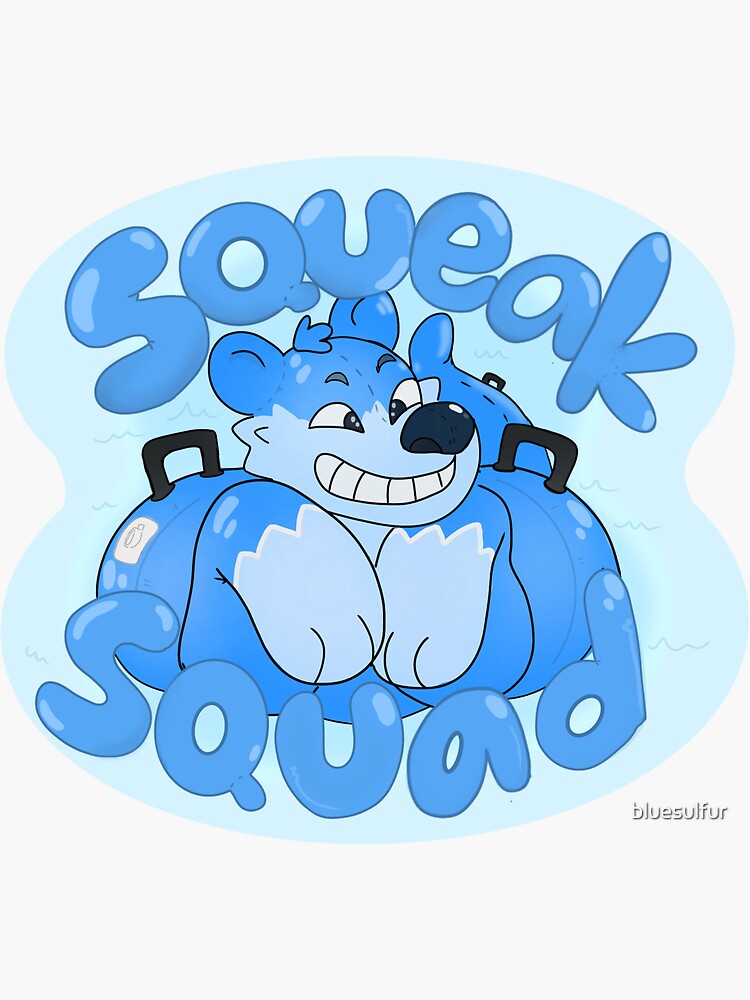 "Squeak squad! logo" Sticker for Sale by bluesulfur | Redbubble
