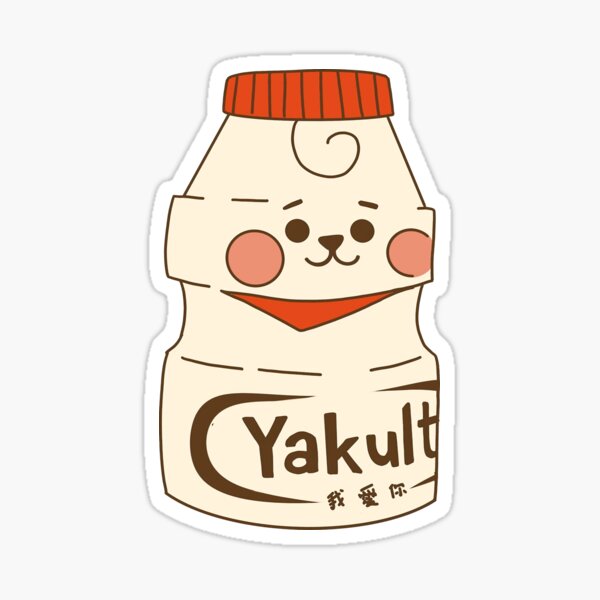 "Baby RJ Yakult Yogurt Drink Cute" Sticker for Sale by GibbsCox | Redbubble