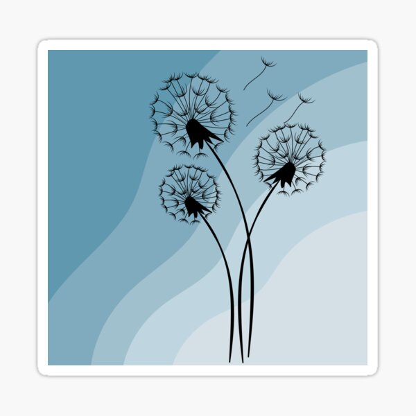 "Dandelion" Sticker for Sale by ChantalDesign | Redbubble