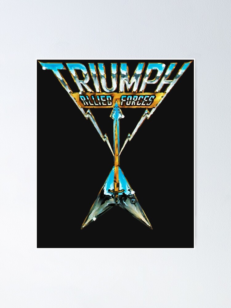 "Triumph band shirt" Poster for Sale by GenePisaneschi | Redbubble