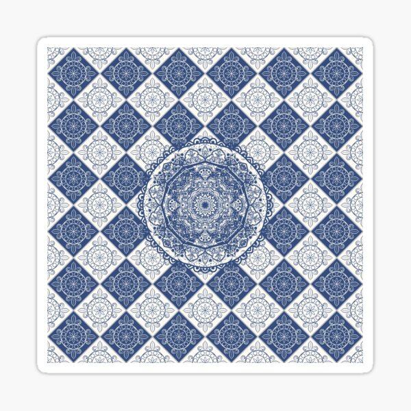 "Checkered Pattern Tile Decor" Sticker for Sale by IVanNitinai | Redbubble