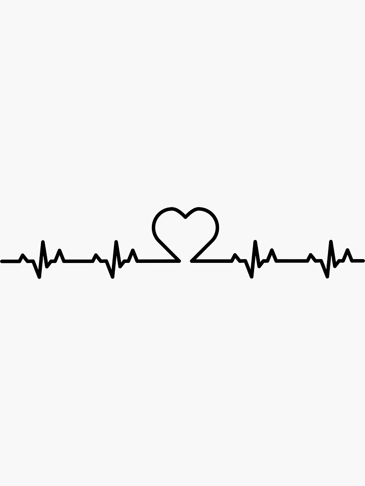 "Heart with pulse, ECG EKG wave, Heart with heartbeat, Beating Heart ...