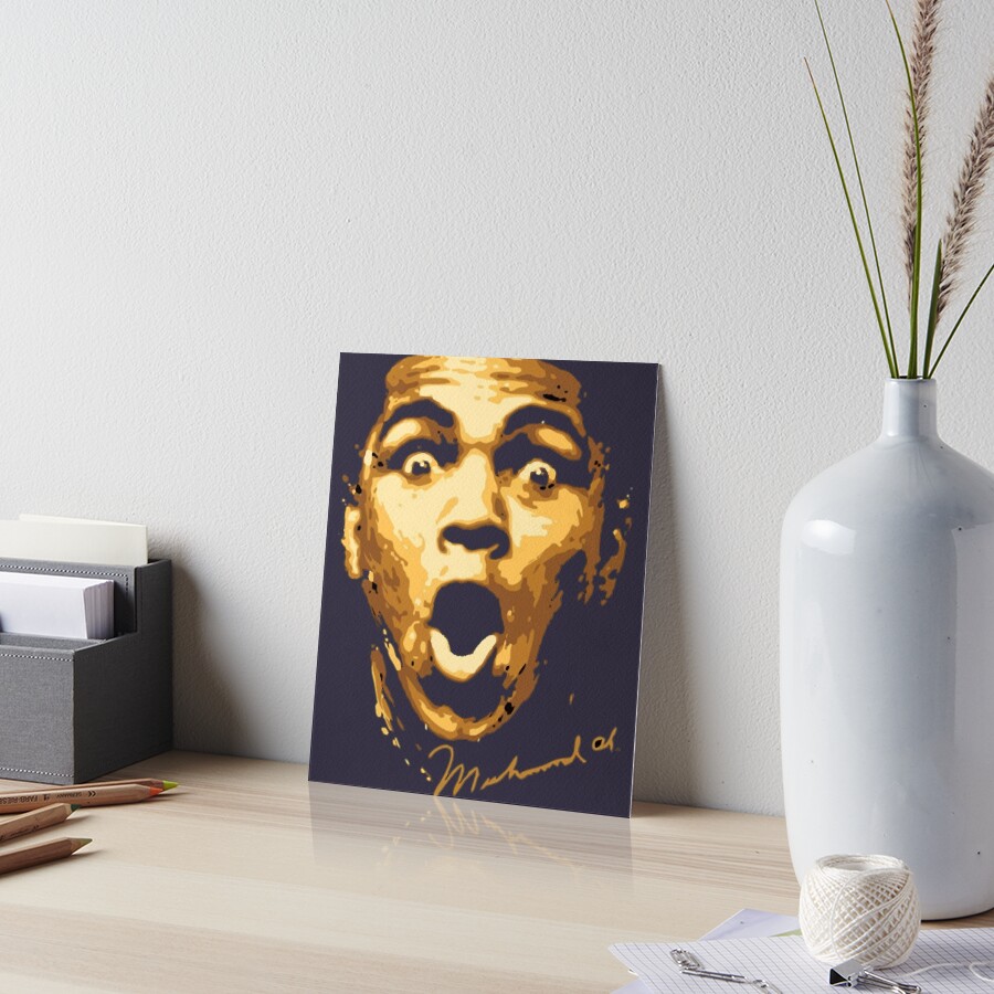 "Strong Charity Boxer Honored The World Muhammad Ali Funny" Art Board ...