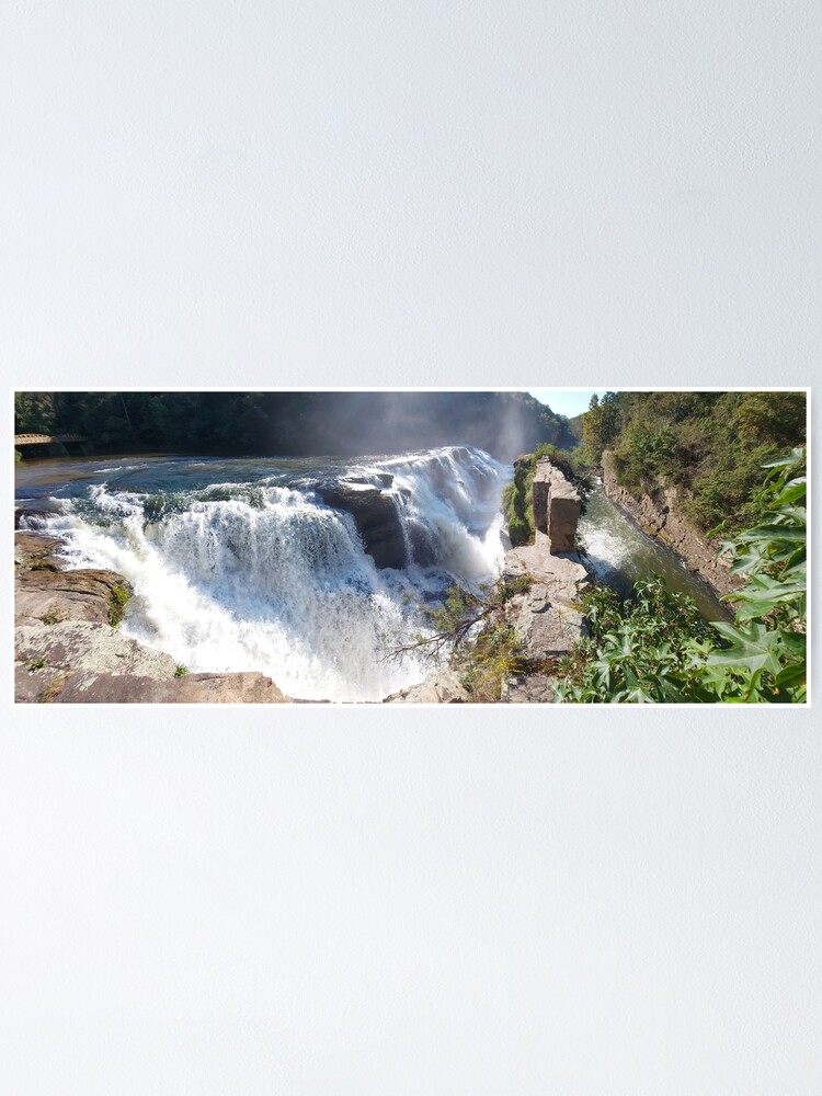 Póster «Long Waterfall en High Falls State Park en Alabama, Estados ...