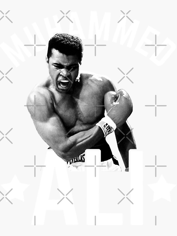 "Strong Charity Boxer Honored The World Muhammad-Ali Cute Fan" Sticker ...