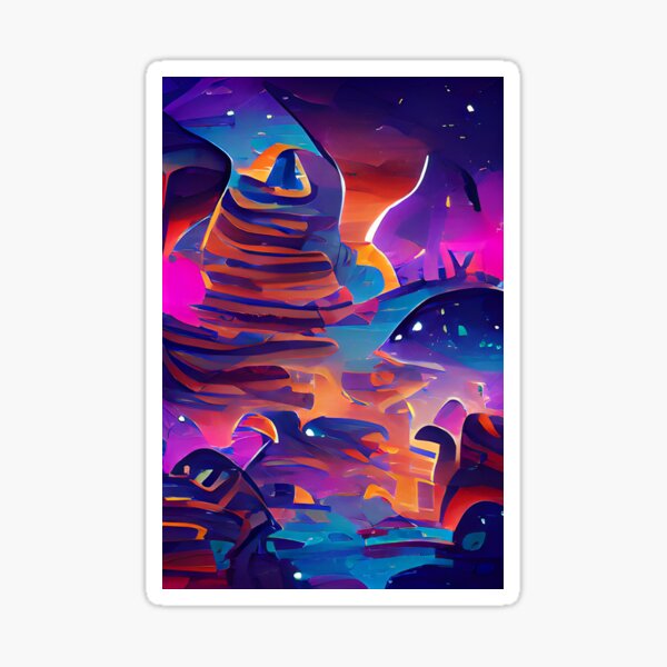 "Strange Planet IX" Sticker for Sale by zenshi | Redbubble