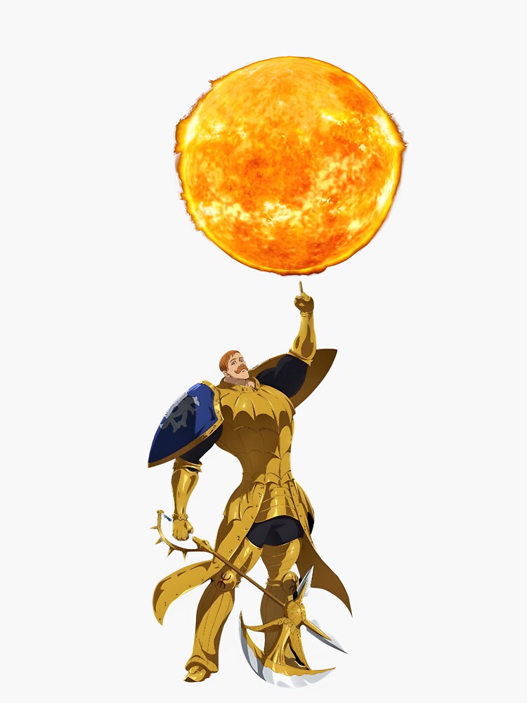 Pegatina «Escanor El Pecado Del Orgullo Los Siete Pecados Capitales» de ...