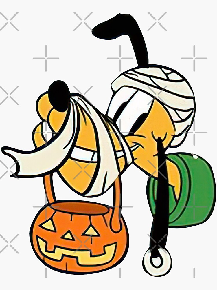 "Head Goofy Halloween" Sticker for Sale by Janadavis7799 | Redbubble
