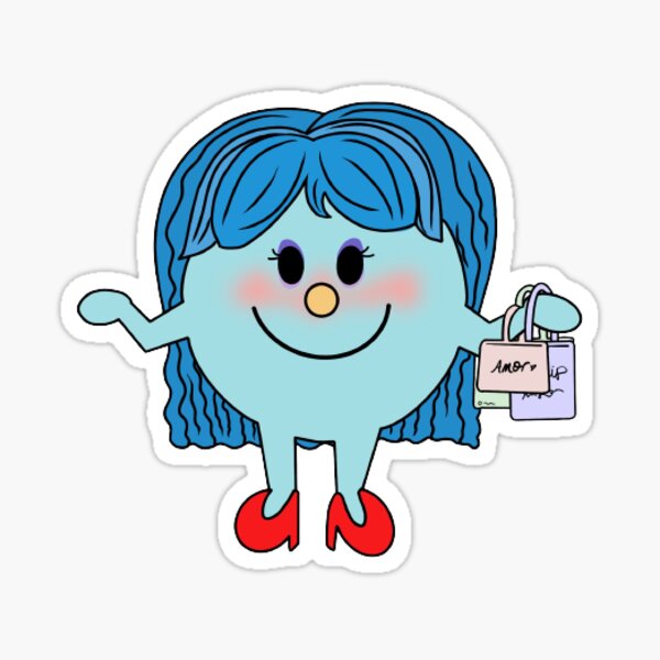 "Little Miss Shopping Addiction" Sticker for Sale by scarletsunrise ...