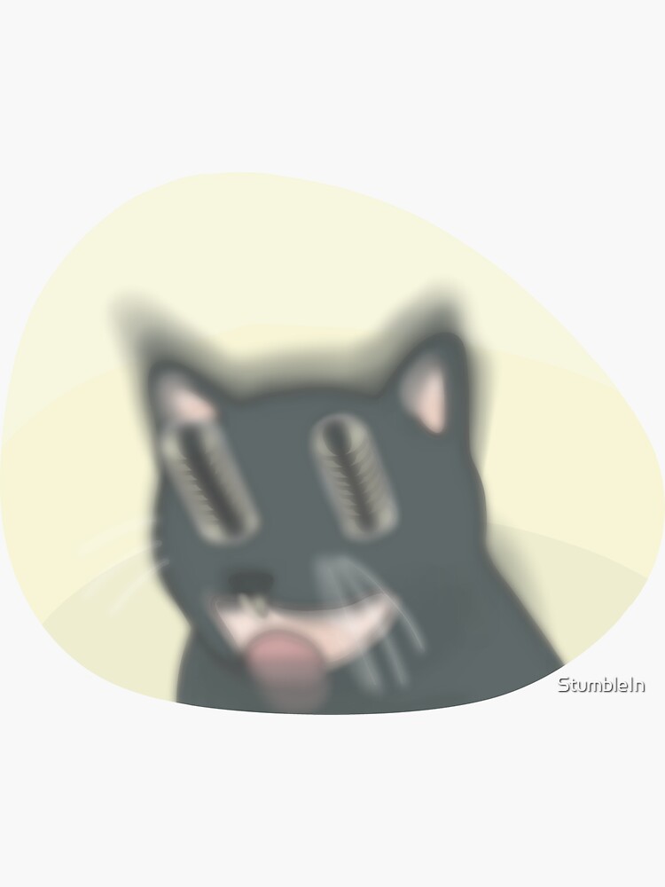 Pegatina «Escala de humor del gato: 3» de StumbleIn | Redbubble