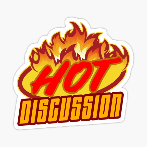 "Hot Discussion" Sticker for Sale by grafisdesign | Redbubble