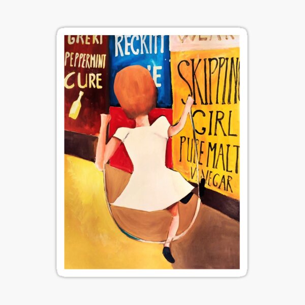 "People Classic Skipping Girl Charles Blackmans Vintage Style Art ...