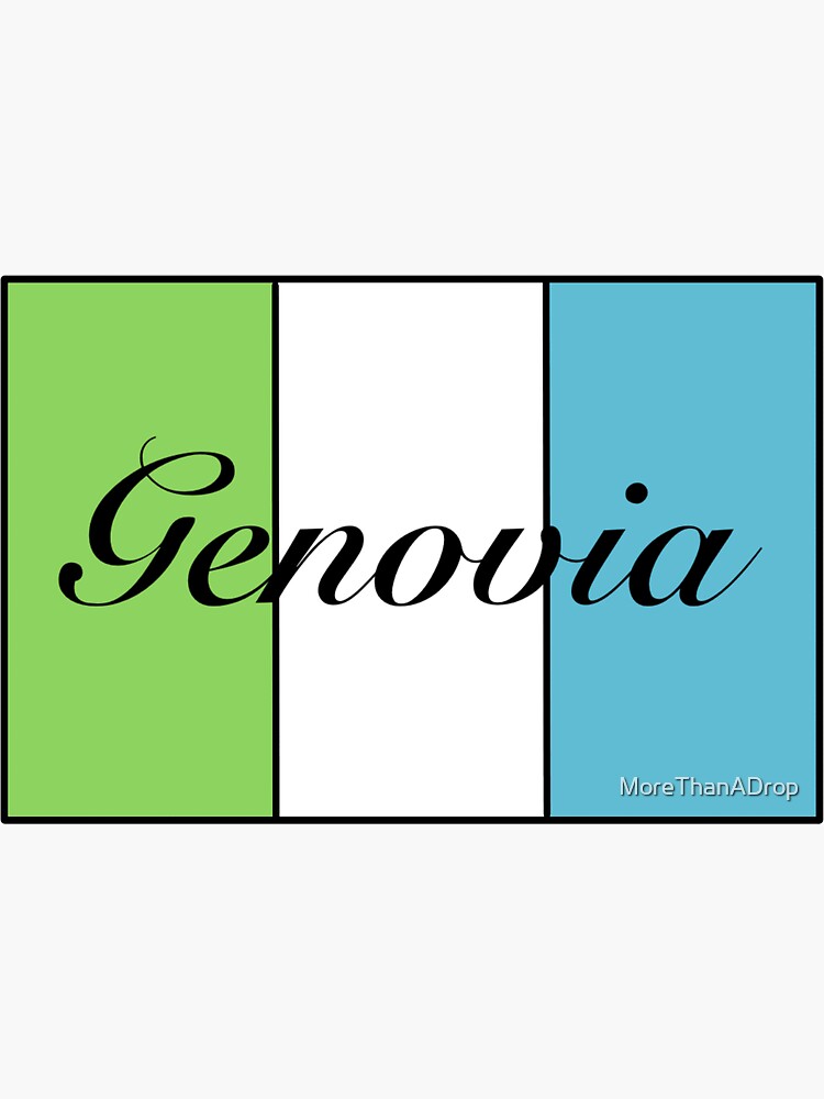 "Genovian Flag" Sticker for Sale by MoreThanADrop | Redbubble