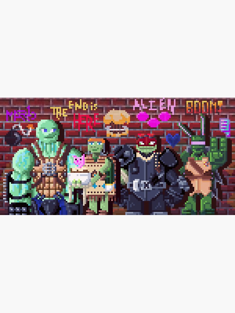 "TMNT: Mutant A-pixel-lypse " Sticker for Sale by 1tsNotMe | Redbubble