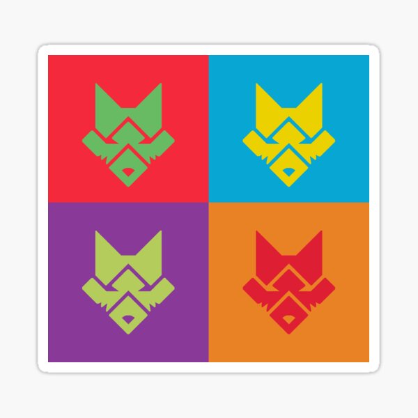 "wolf color box" Sticker for Sale by owndabbas1 | Redbubble