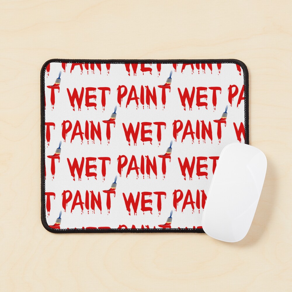 "WET PAINT" Poster for Sale by DomGDesign | Redbubble
