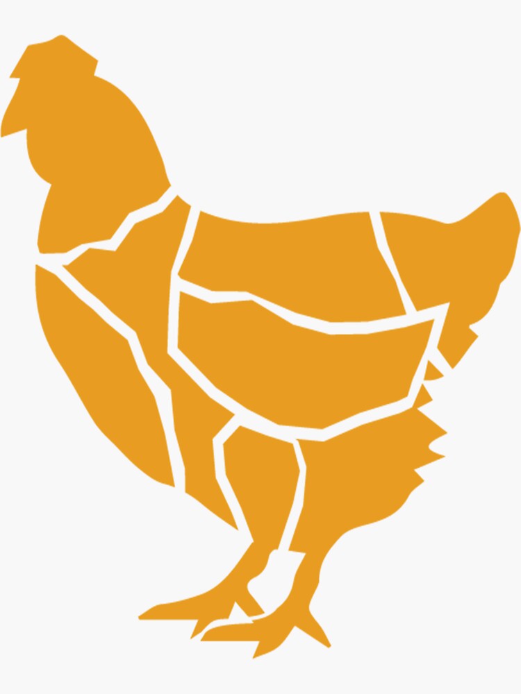 "Chicken Leg Buffalo wing Phasianidae Bird, chicken leg" Sticker for ...