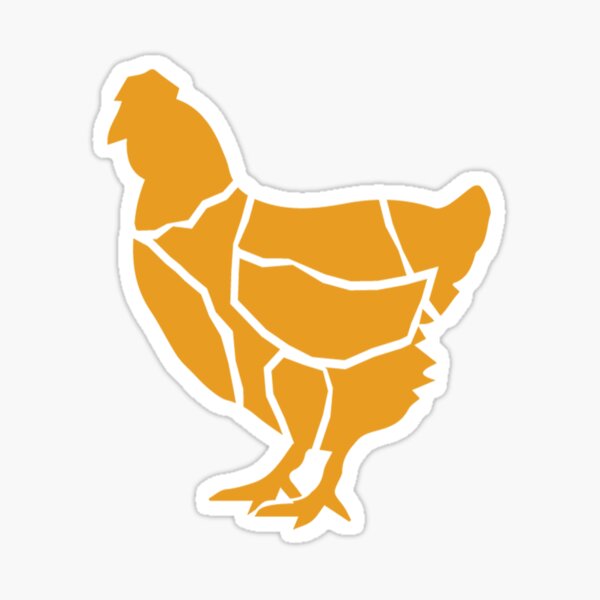 "Chicken Leg Buffalo wing Phasianidae Bird, chicken leg" Sticker for ...