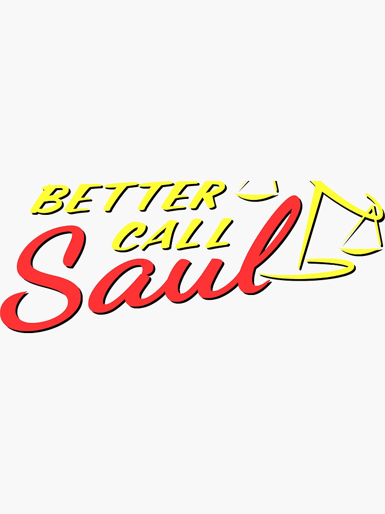 "Better Call Saul Logo" Sticker for Sale by GrantLueilwitz | Redbubble