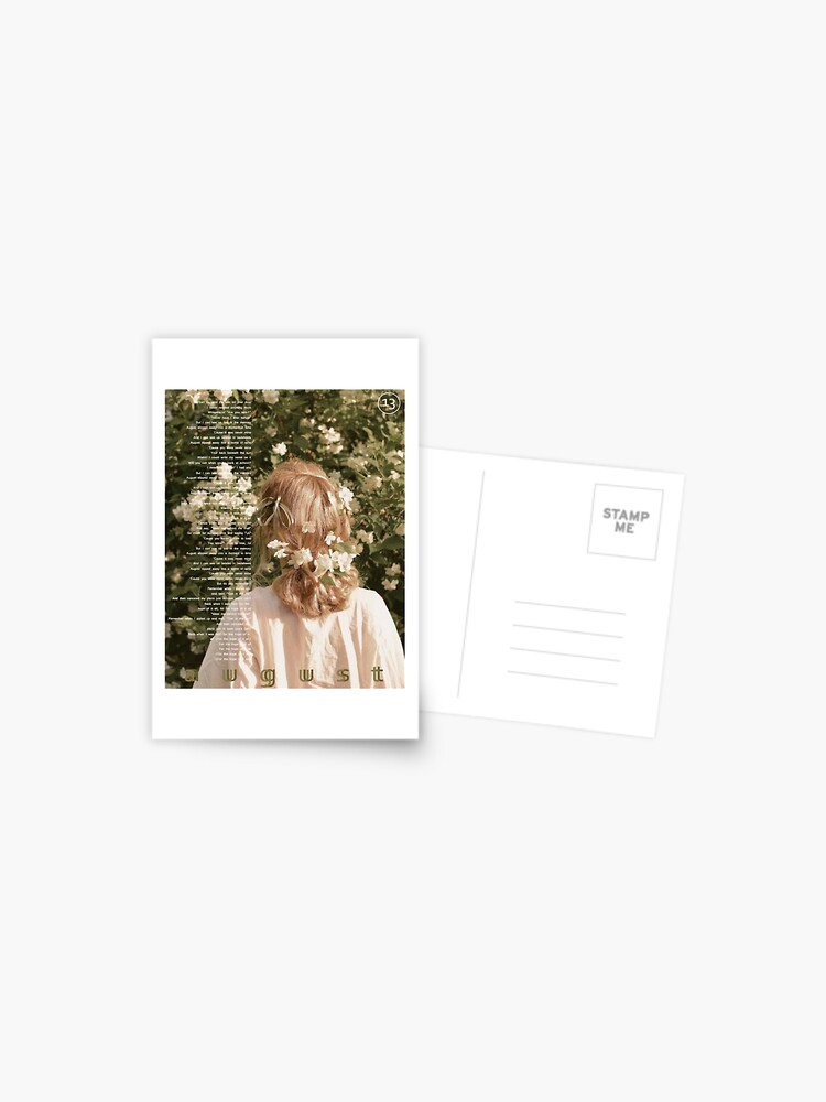 "August Taylor Swift Poster" Postcard for Sale by granvist45 | Redbubble