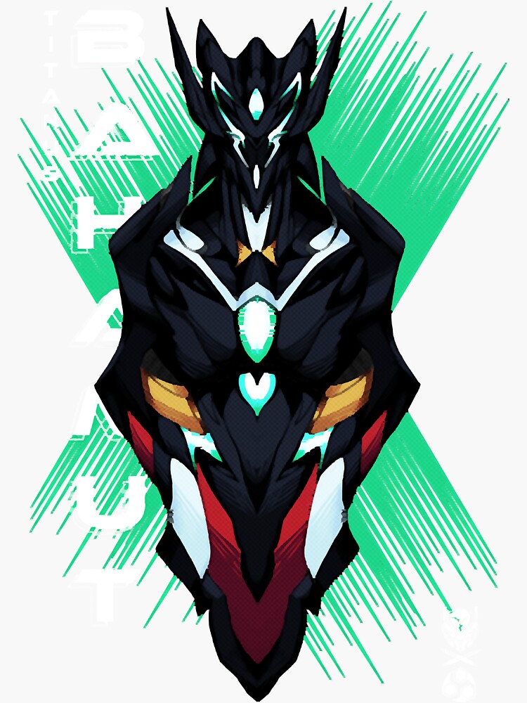 "Titanus Bahamut Bust - K7 " Sticker for Sale by RobertBar34259 | Redbubble