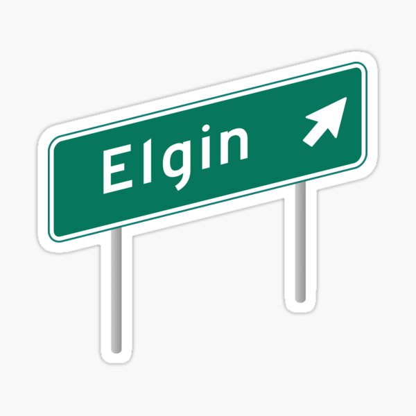 "Elgin" Sticker for Sale by WordsMaps | Redbubble