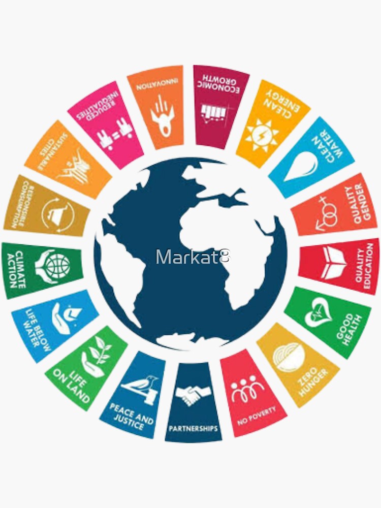 "Sustainable development goals" Sticker for Sale by Markat8 | Redbubble