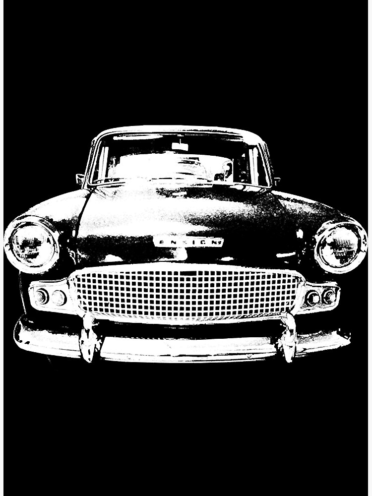 "Standard Ensign 1960s British classic car monoblock white " Poster for ...