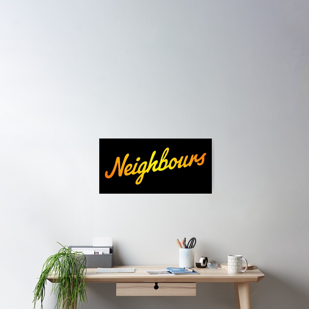 "neighbours logo 1O" Poster for Sale by Turjilodza | Redbubble