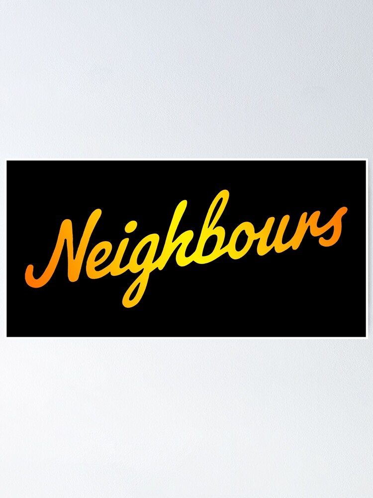 "neighbours logo 1O" Poster for Sale by Turjilodza | Redbubble