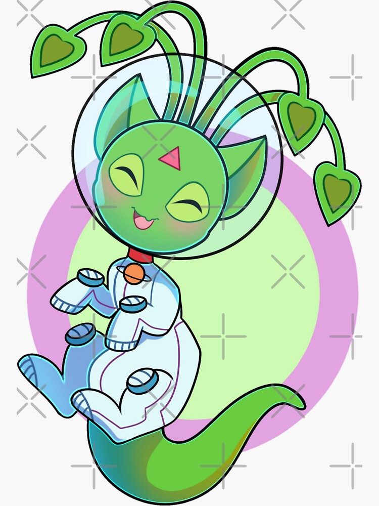 "Neopets Alien Aisha" Sticker for Sale by Bellla-m | Redbubble