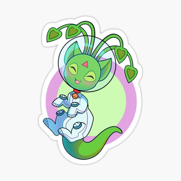 "Neopets Alien Aisha" Sticker for Sale by Bellla-m | Redbubble