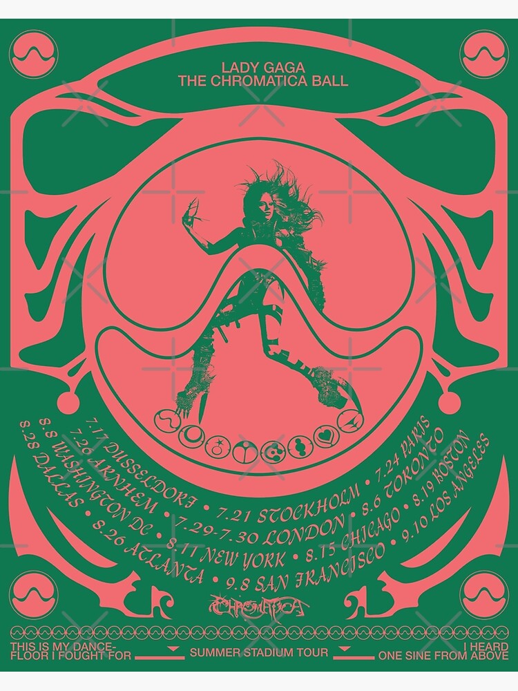 "Chromatica Ball Tour" Poster for Sale by eyeorigin | Redbubble
