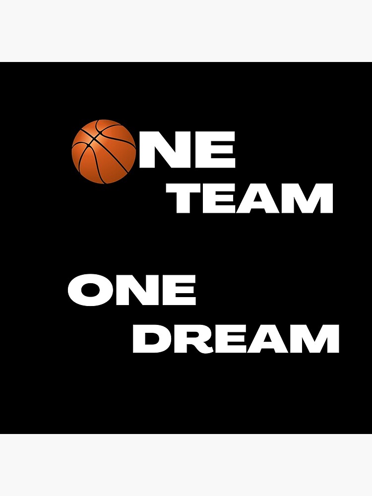 "one team one dream " Poster for Sale by momos01 | Redbubble